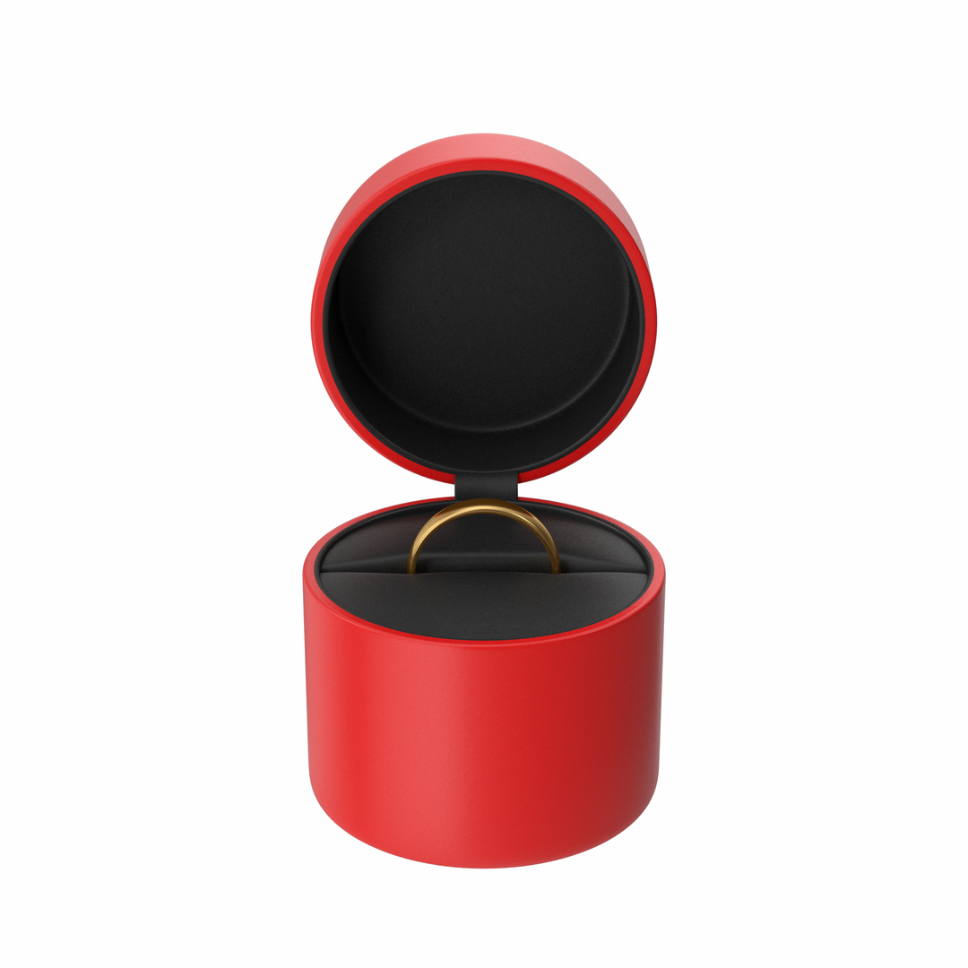 Red Ring Box With Ring 3D Model - TurboSquid 2166432