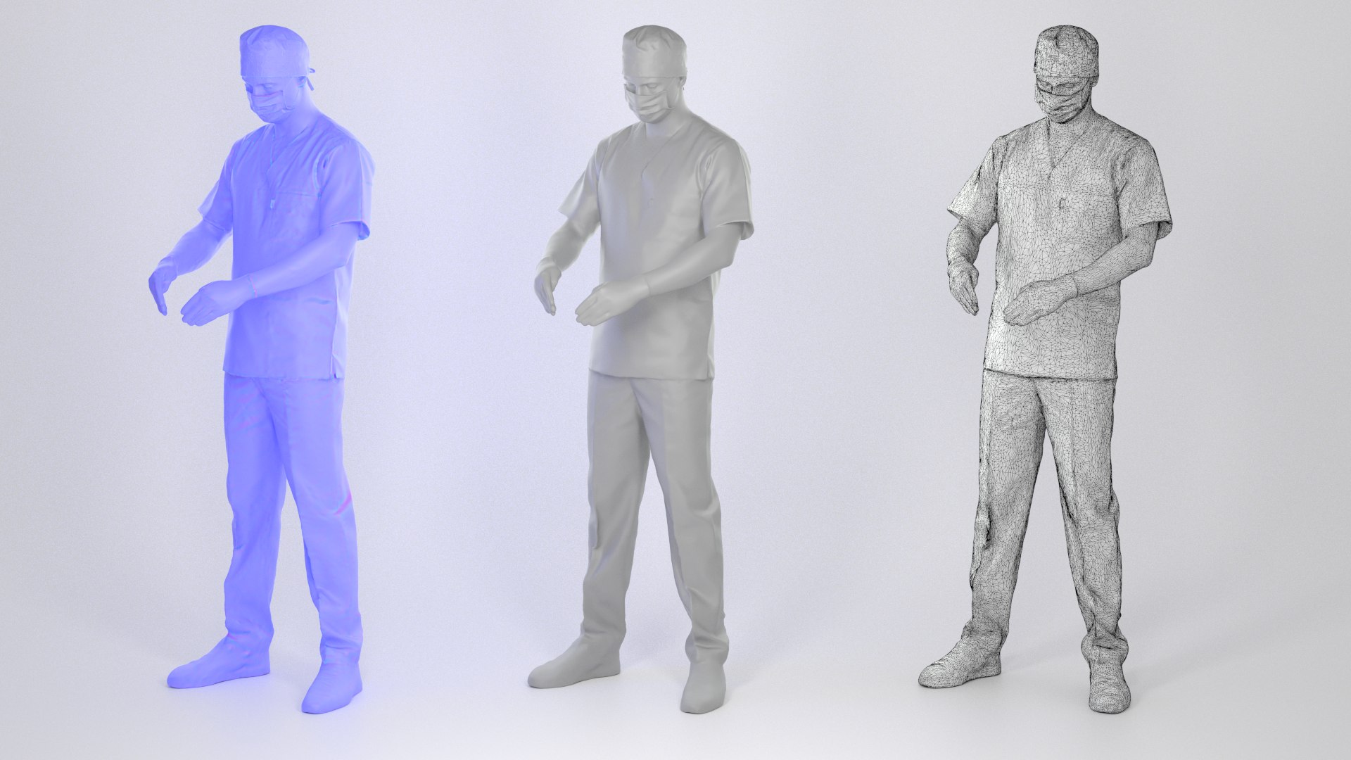 Human Man Uniform Surgical 3D Model - TurboSquid 1435735