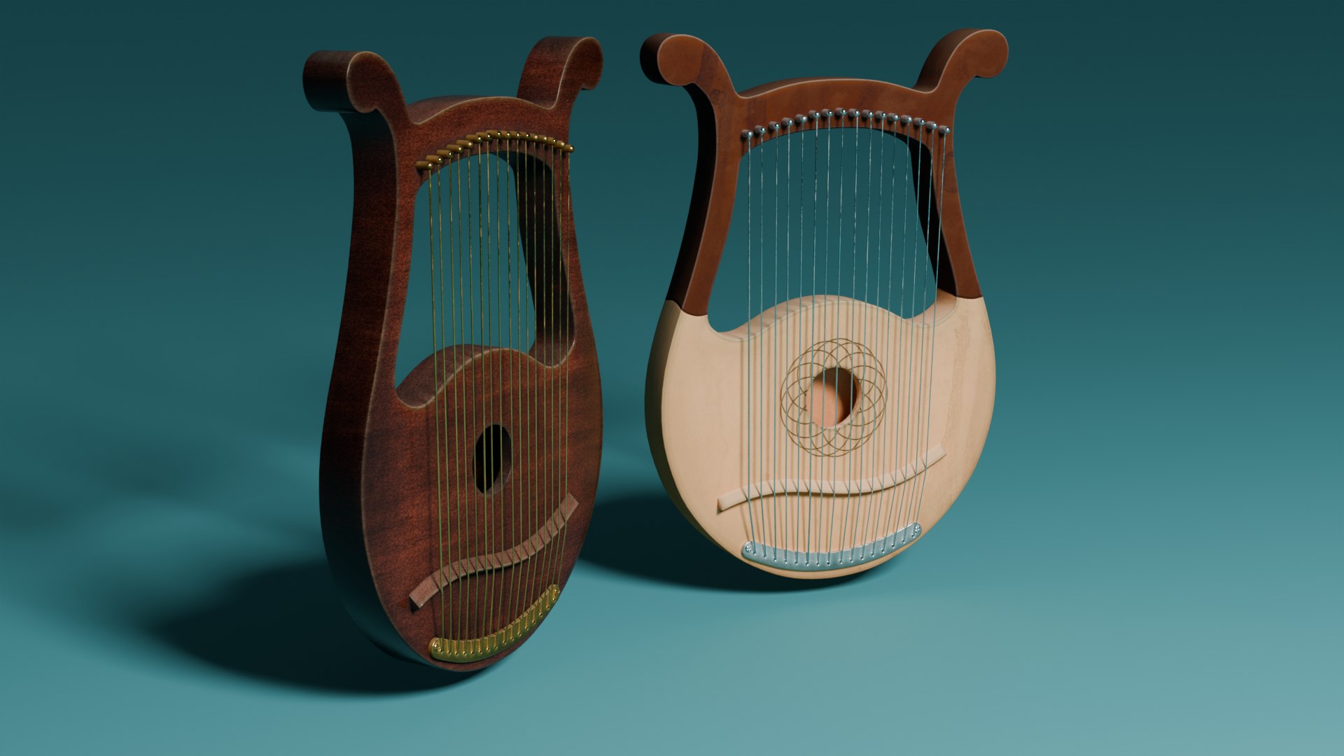 Lyre 3D Model - TurboSquid 2226885