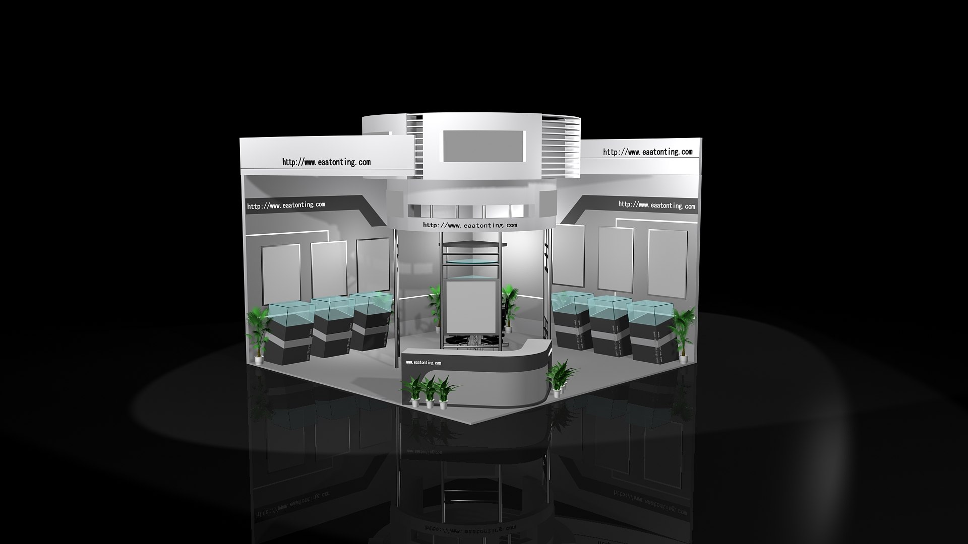 3D 6x6 Stand Design 3 Side Open Model - TurboSquid 1866644