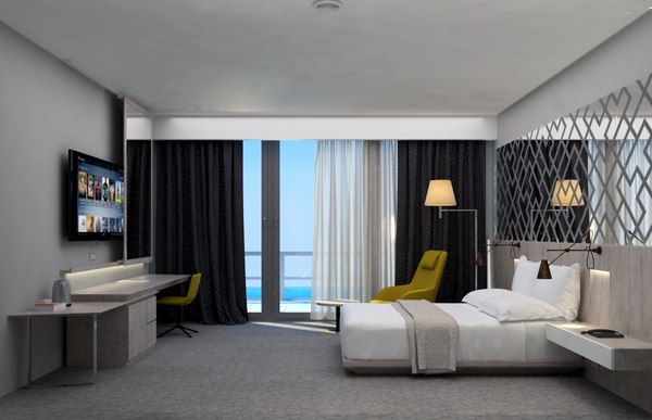 hotel room 3d model