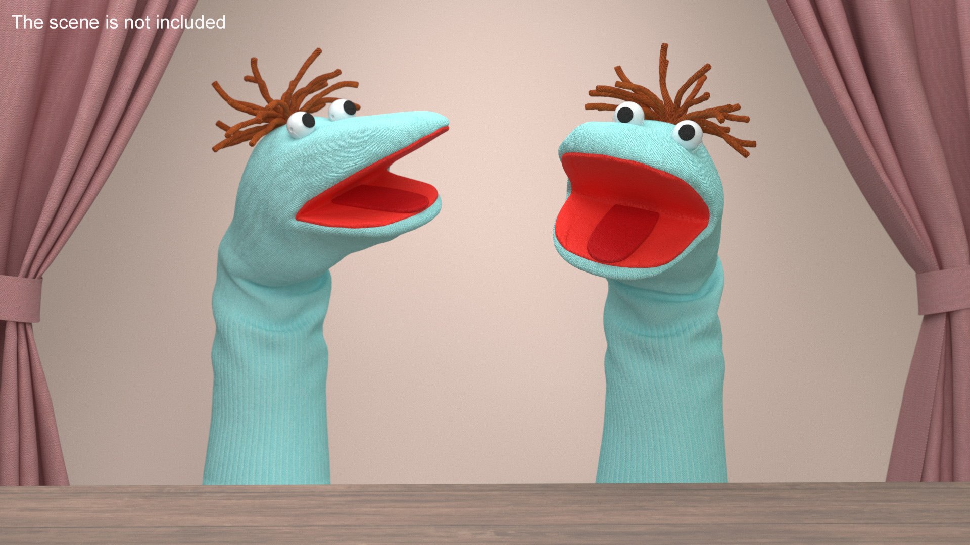 3D Sock Puppet Boy Blue Rigged For Maya - TurboSquid 2320448