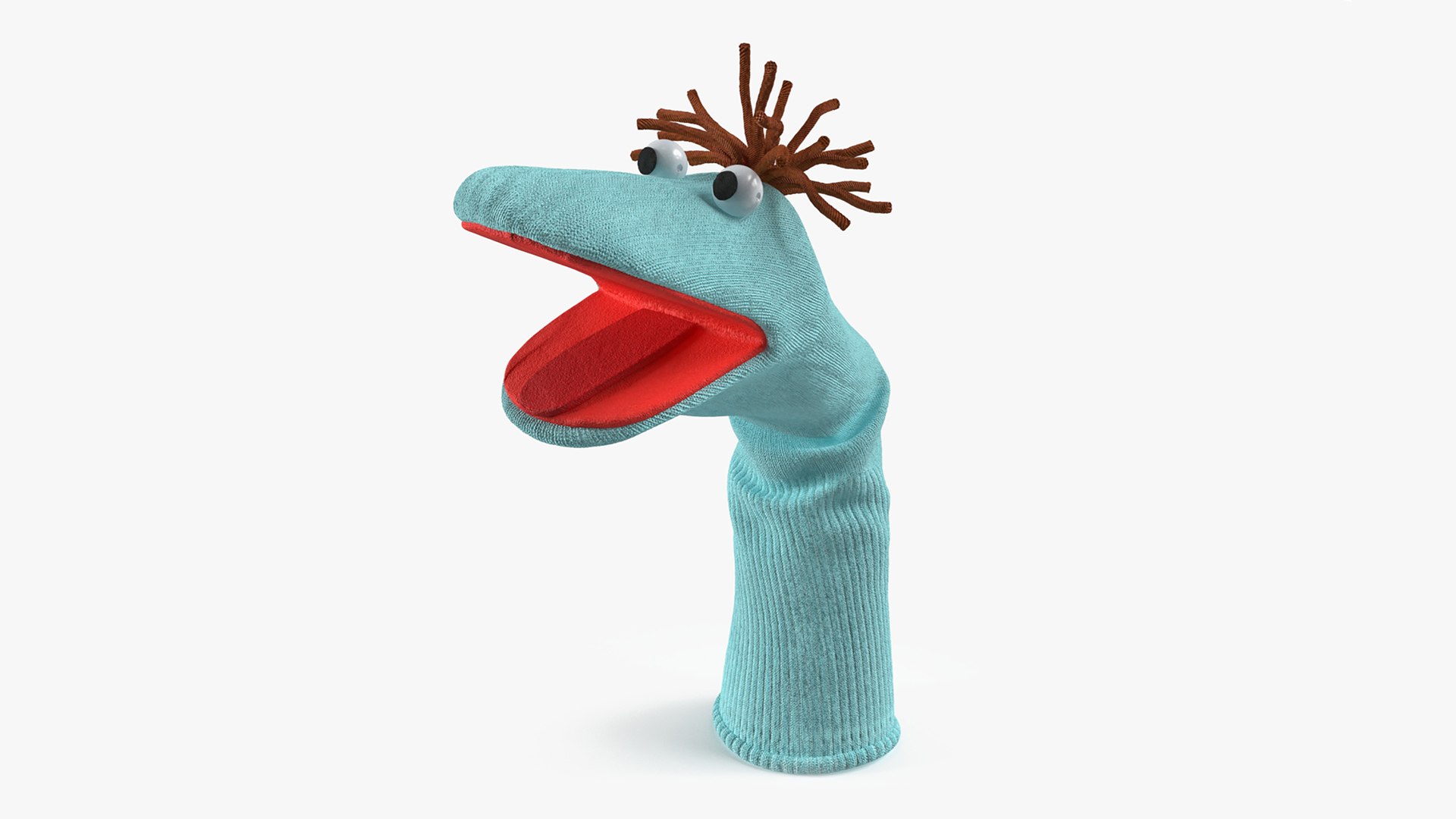 3D Sock Puppet Boy Blue Rigged For Maya - TurboSquid 2320448
