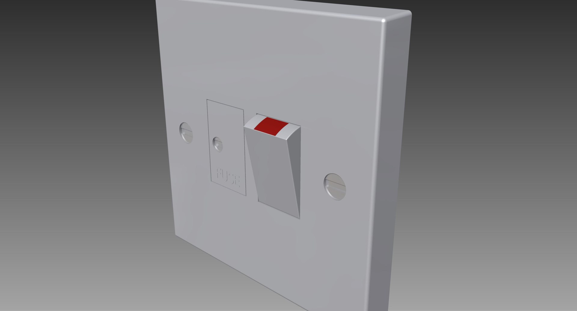 fused white switch 3d obj