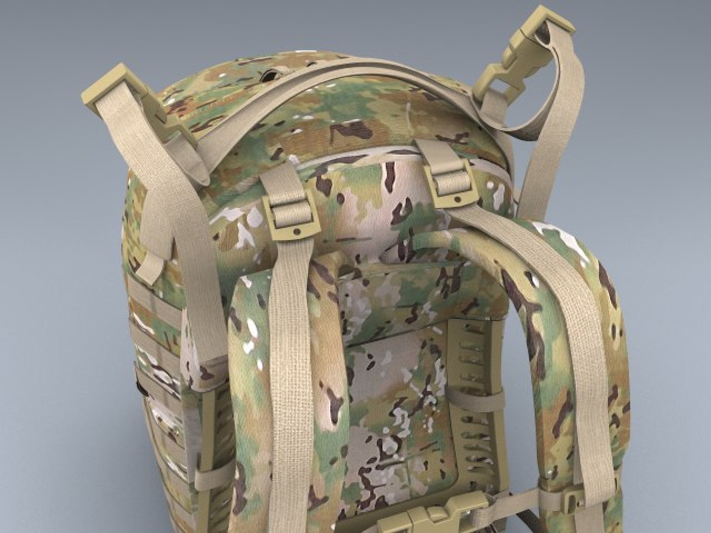 Army Medium Rucksack Multicam 3ds