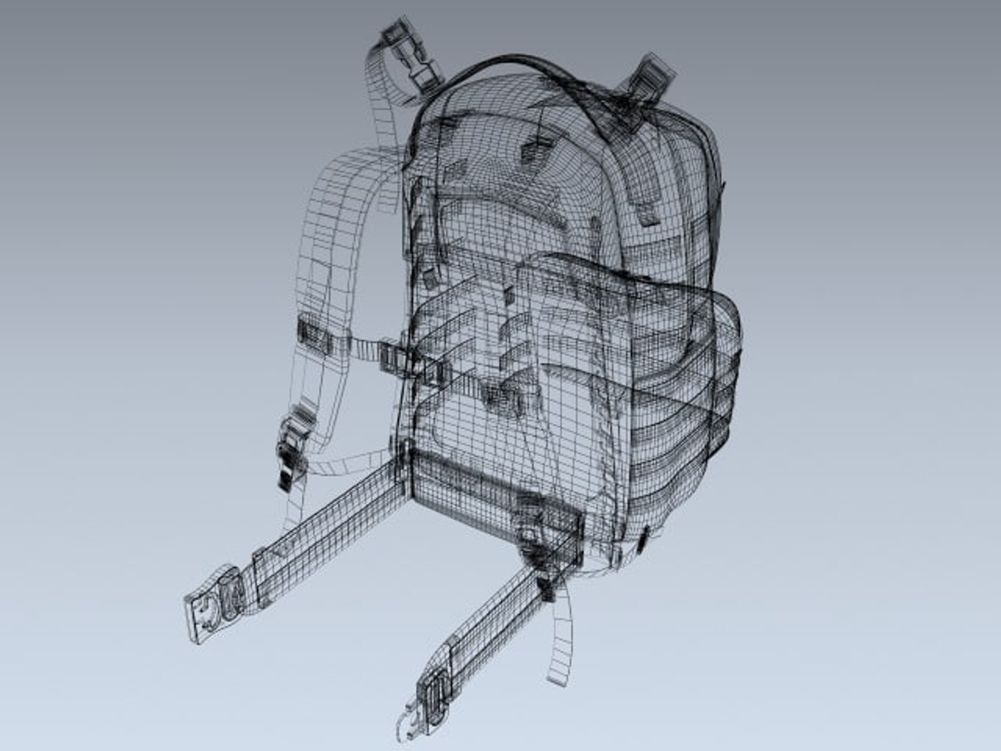 Army Medium Rucksack Multicam 3ds
