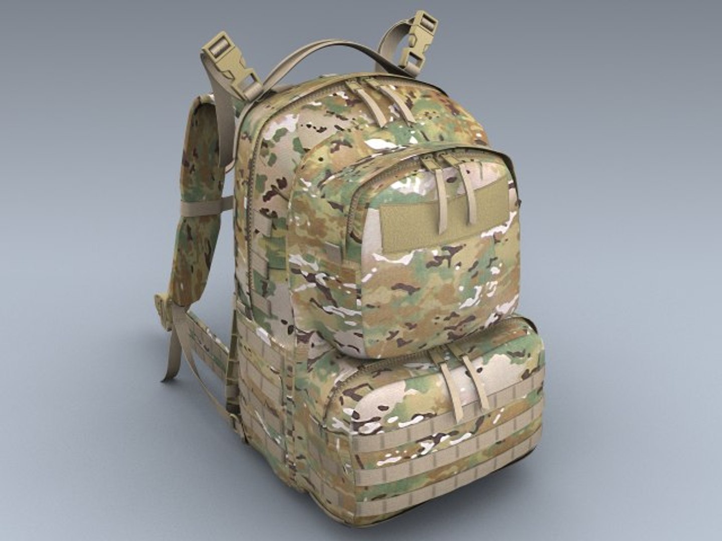 Army Medium Rucksack Multicam 3ds