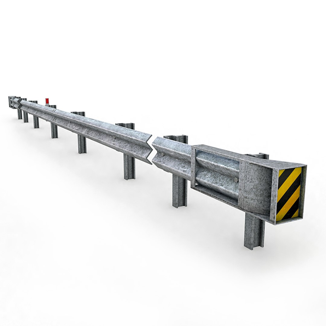 Highway Barriers 3D Model - TurboSquid 1323216