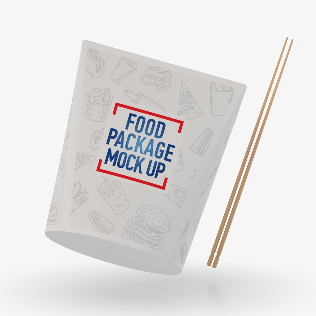 3D Model Chinese Takeout Box - TurboSquid 1331407