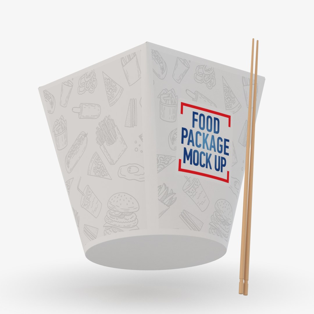 3D Model Chinese Takeout Box - TurboSquid 1331407