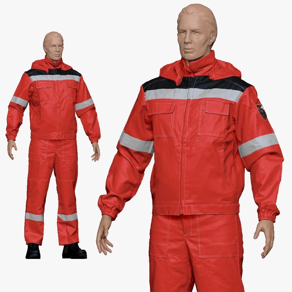 3D 001154 engineering suit red - TurboSquid 1734471