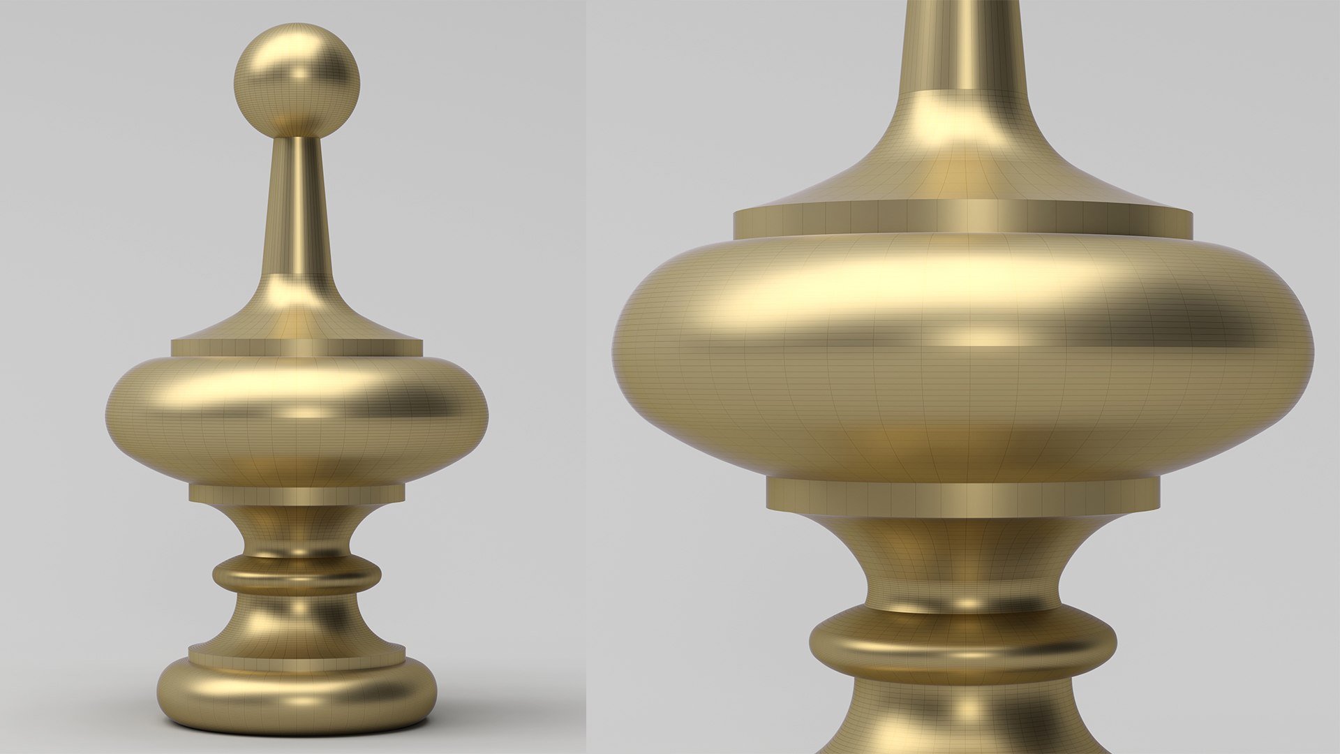 3D Elegant Finial 3D Model Model - TurboSquid 2294439