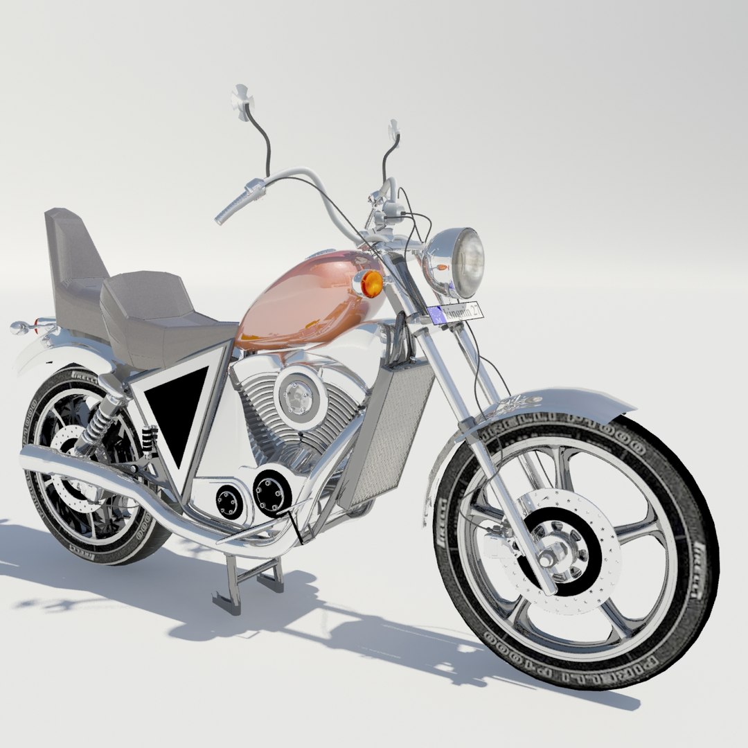 3d Custom Motorcycle Model