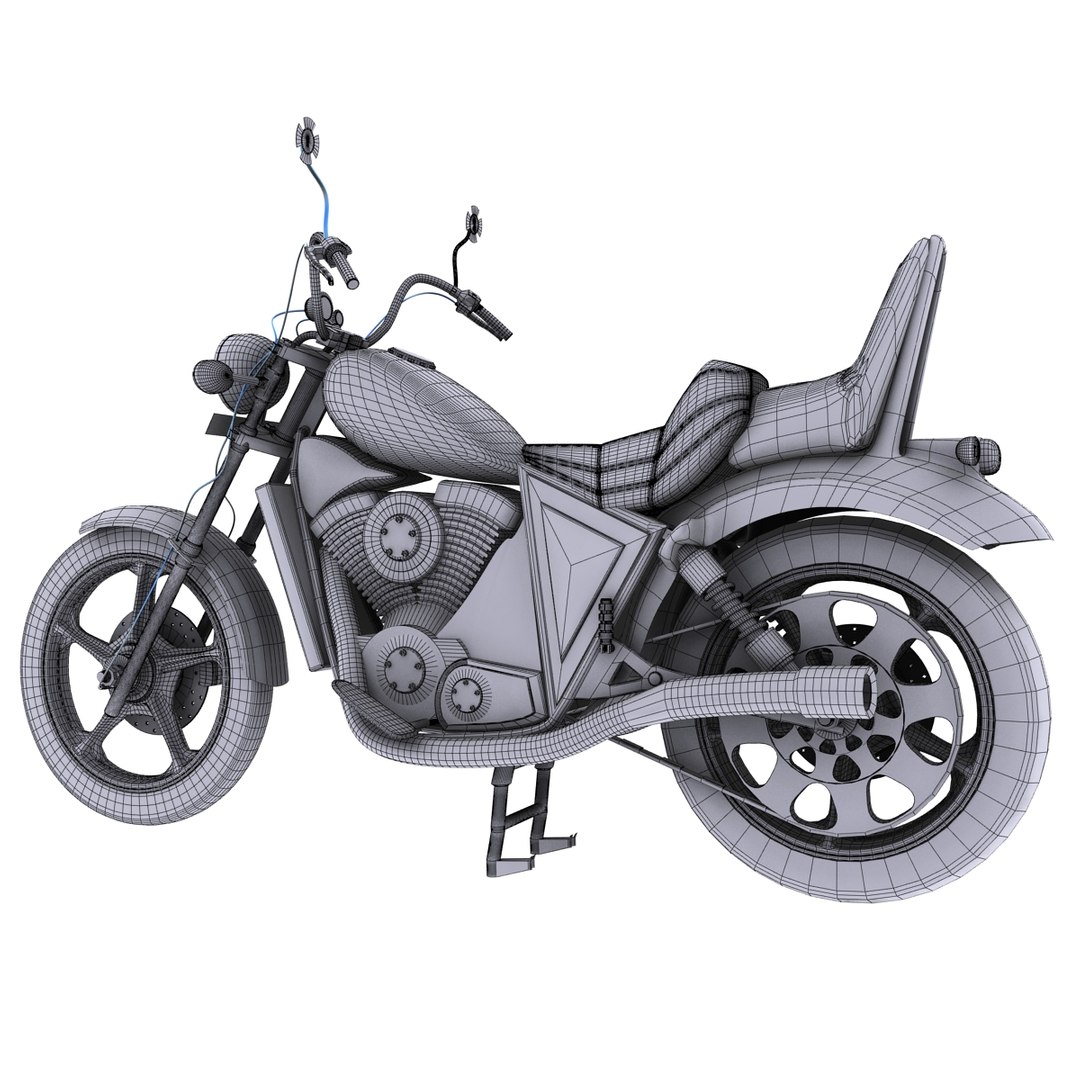 3d Custom Motorcycle Model