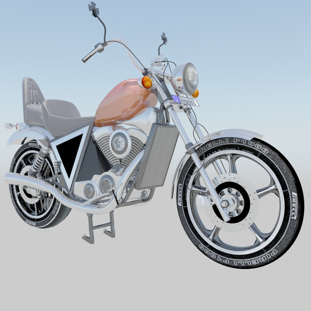 3d Custom Motorcycle Model