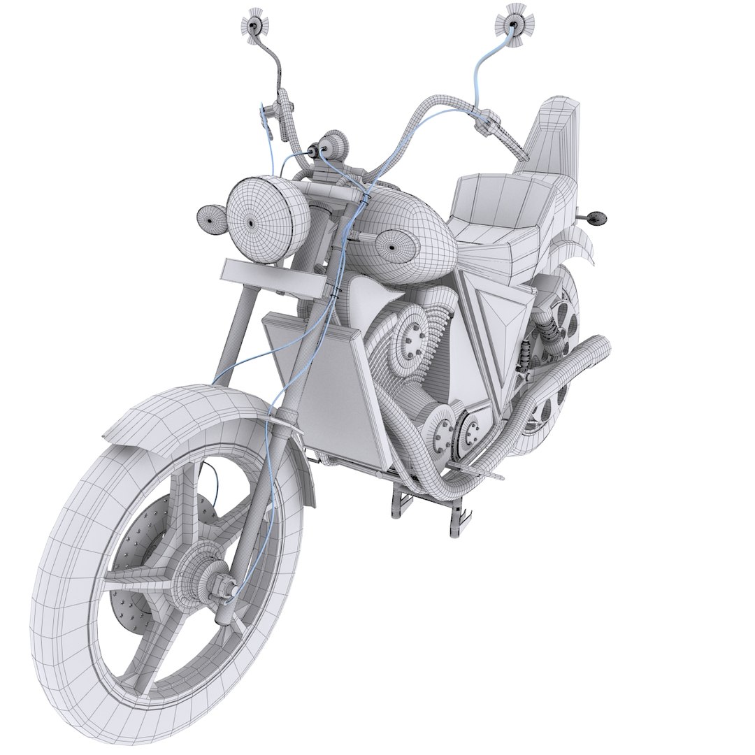 3d Custom Motorcycle Model