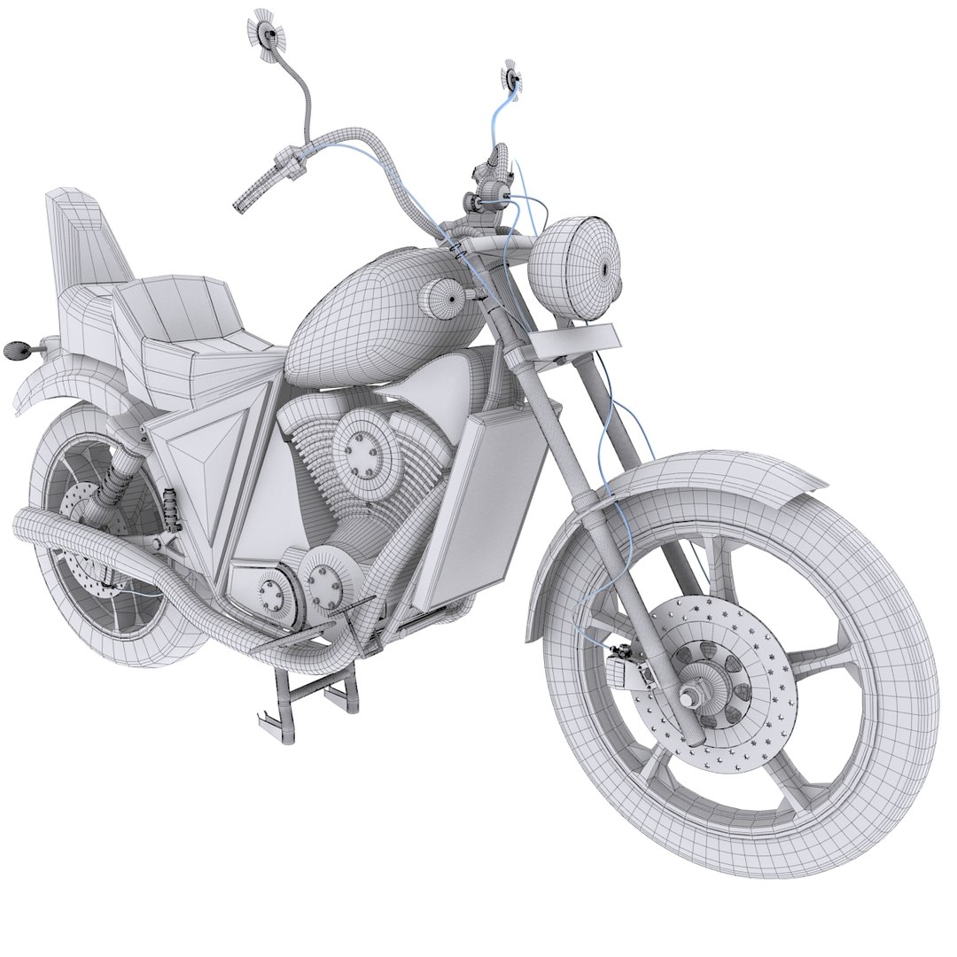3d Custom Motorcycle Model
