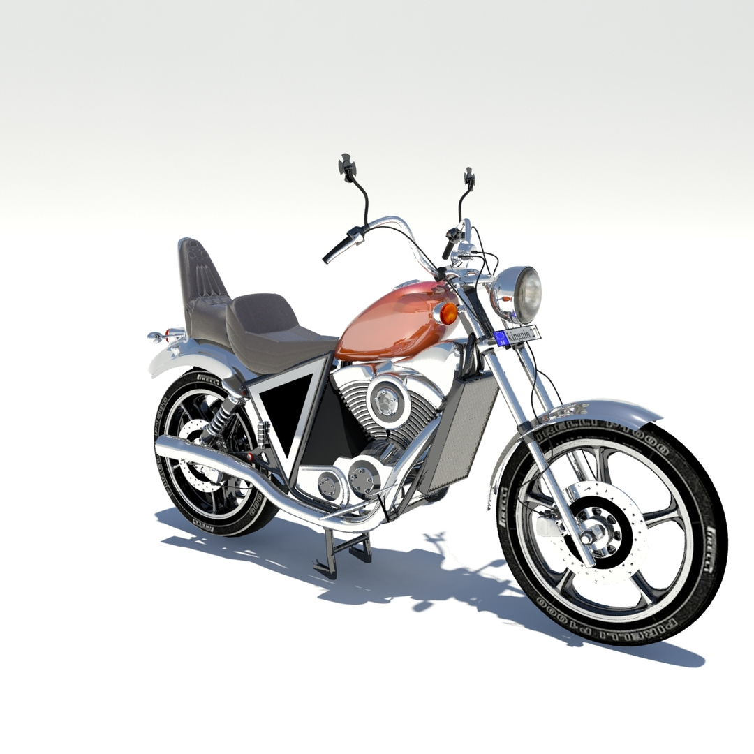 3d Custom Motorcycle Model