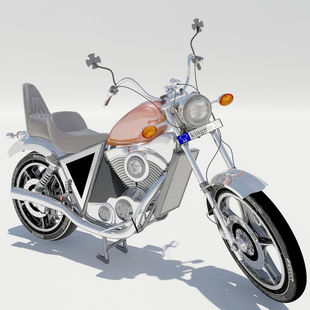 3d Custom Motorcycle Model