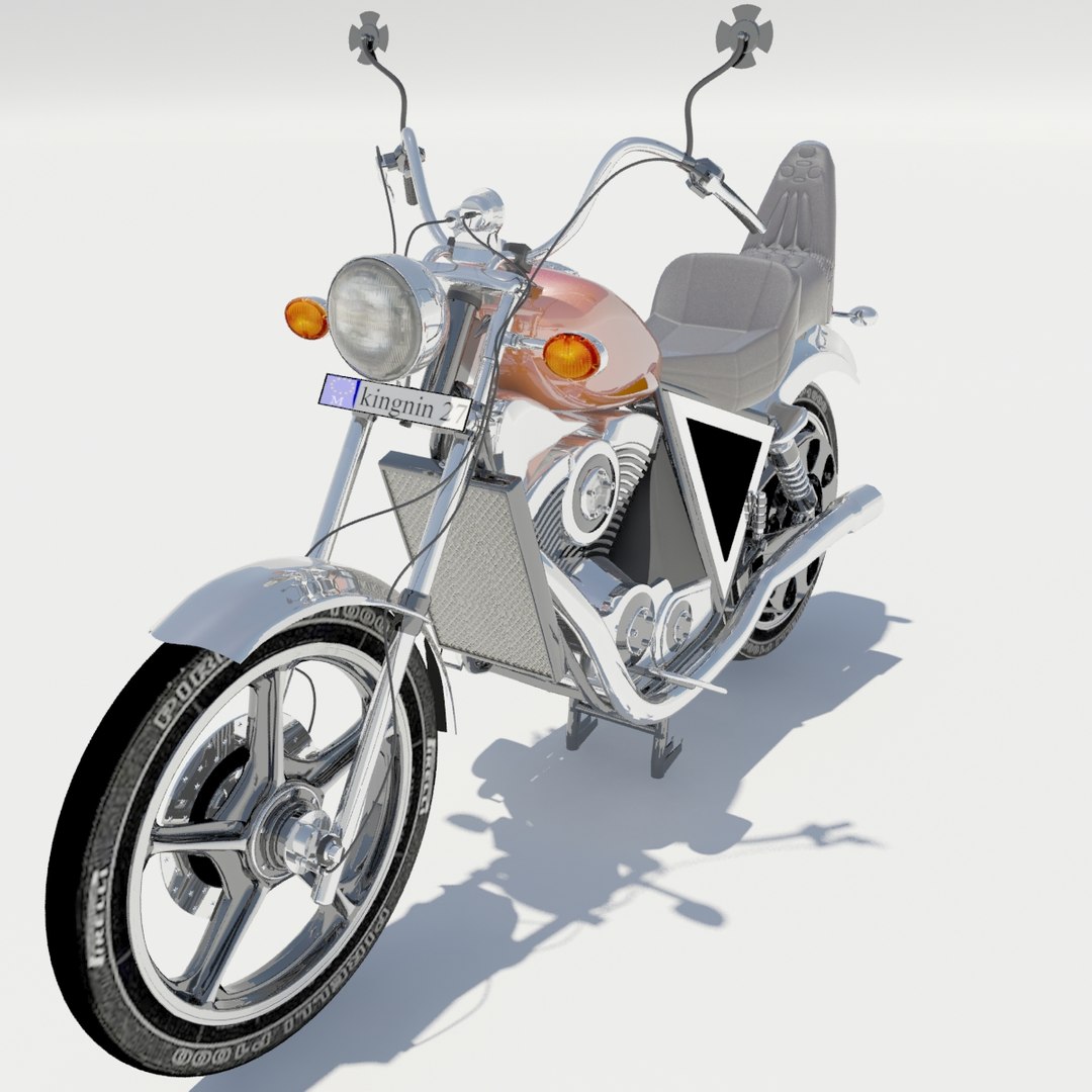 3d Custom Motorcycle Model