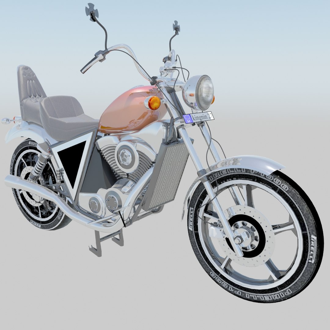 3d Custom Motorcycle Model