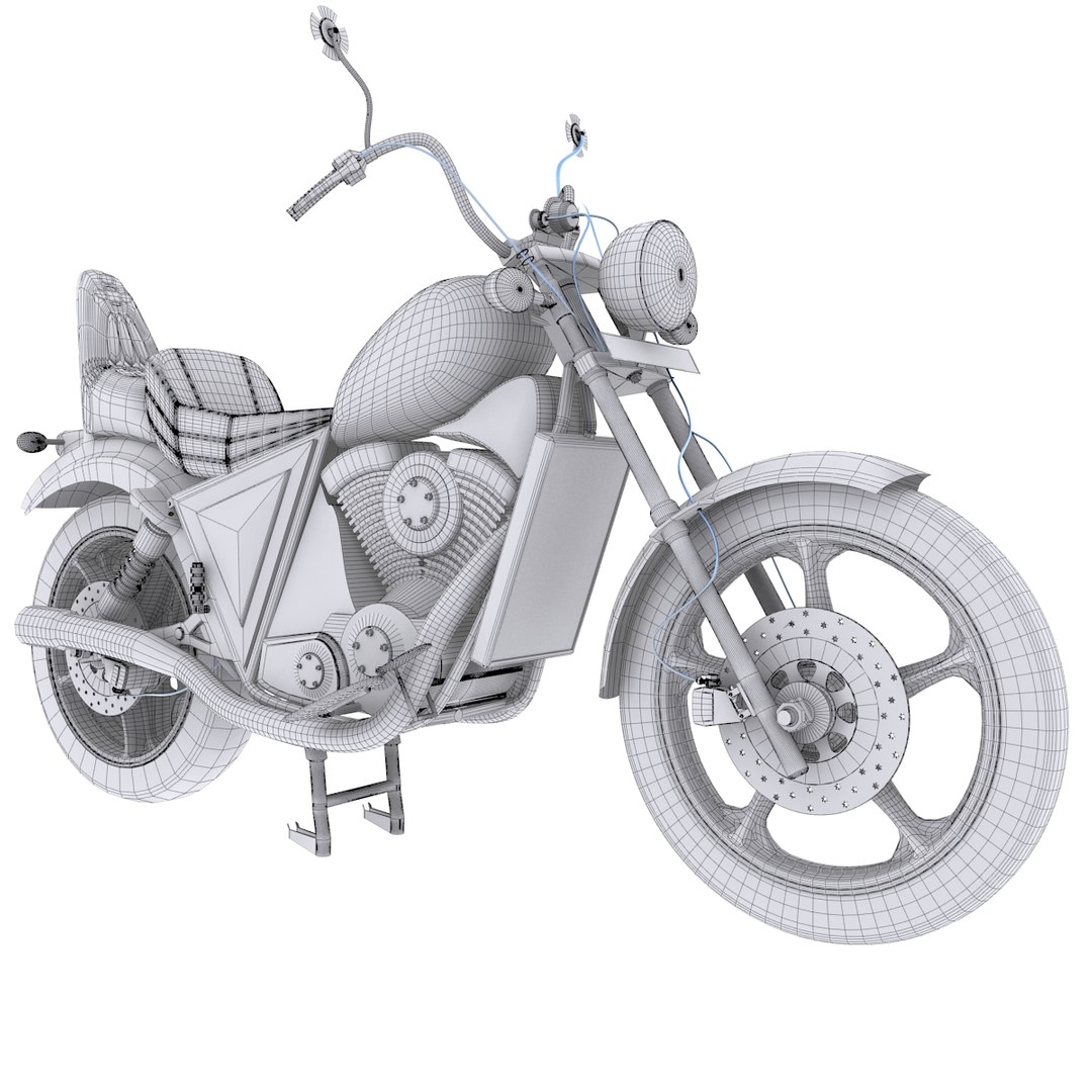 3d Custom Motorcycle Model