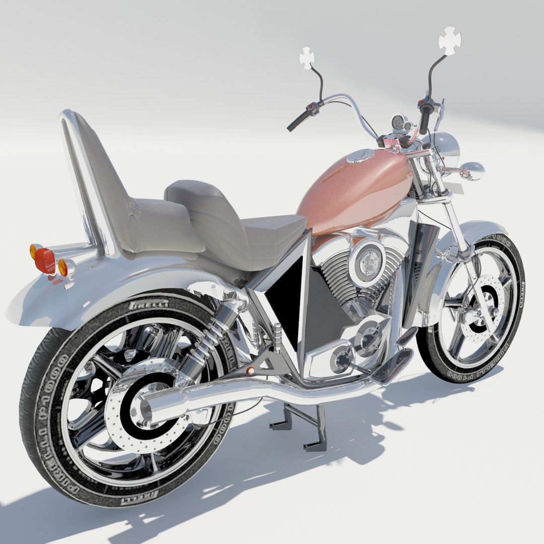 3d Custom Motorcycle Model