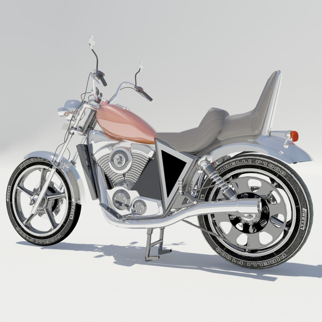 3d Custom Motorcycle Model