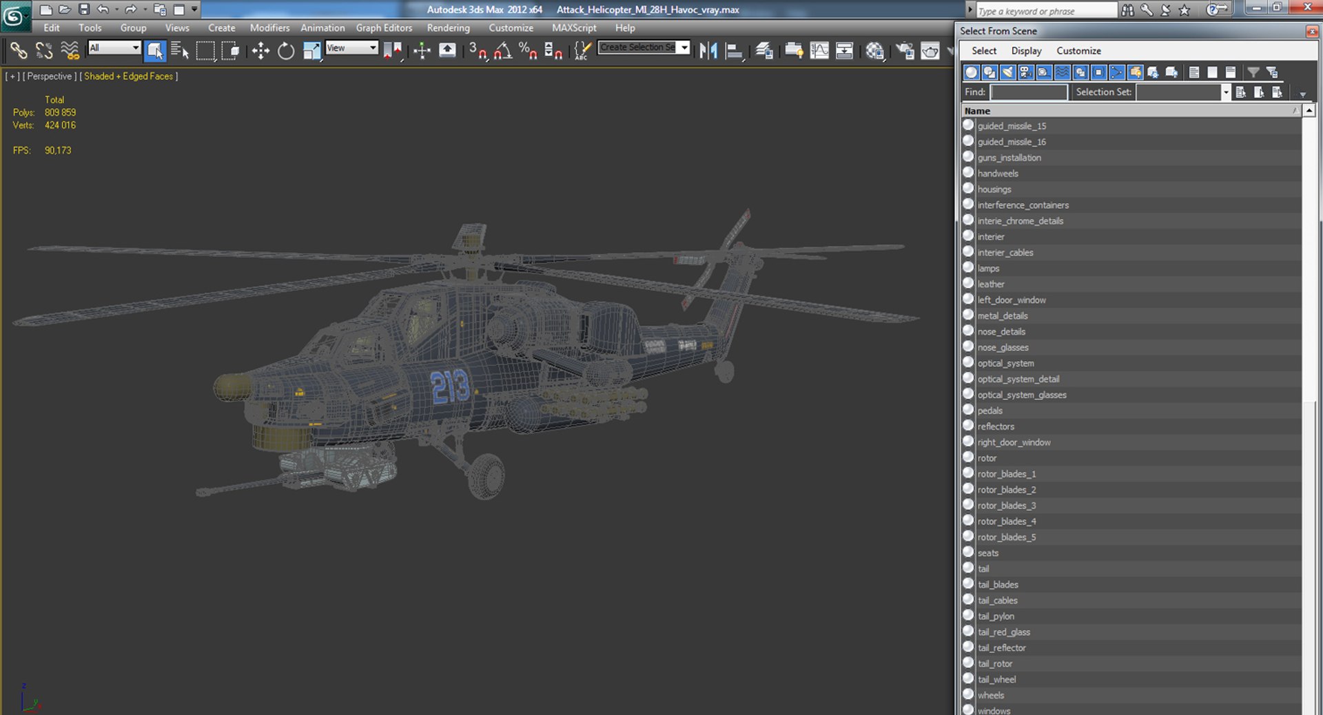 3D Model Attack Helicopter Mi 28h - TurboSquid 1187378