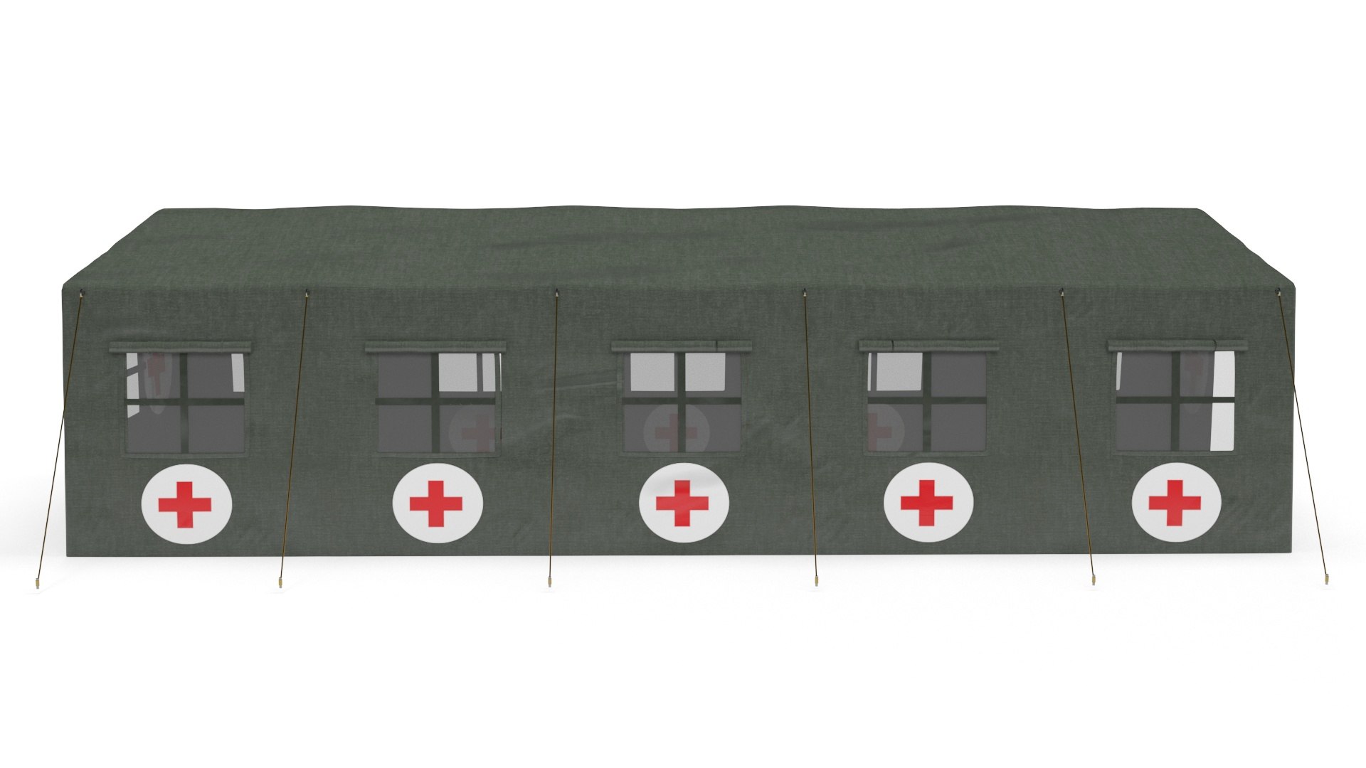 3D Model Military Medical Tent - TurboSquid 2150476