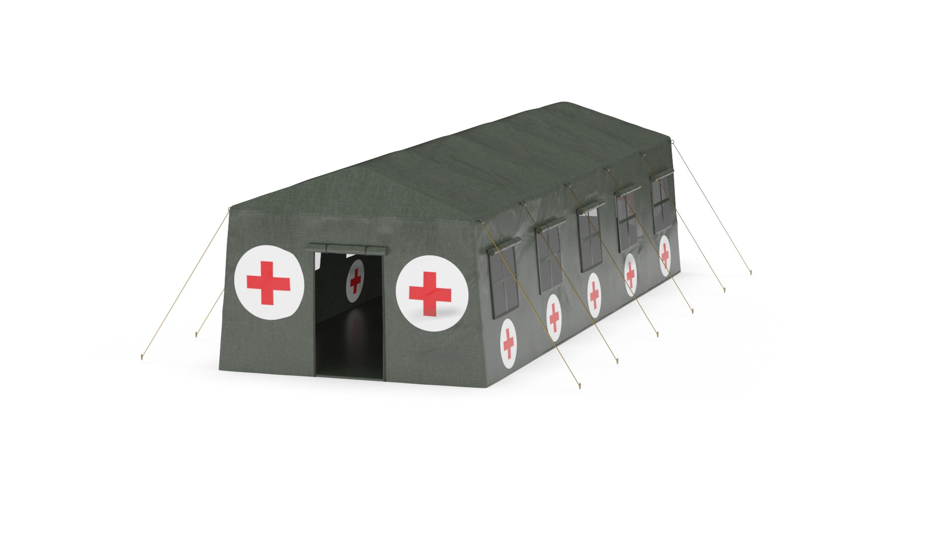 3D Model Military Medical Tent - TurboSquid 2150476