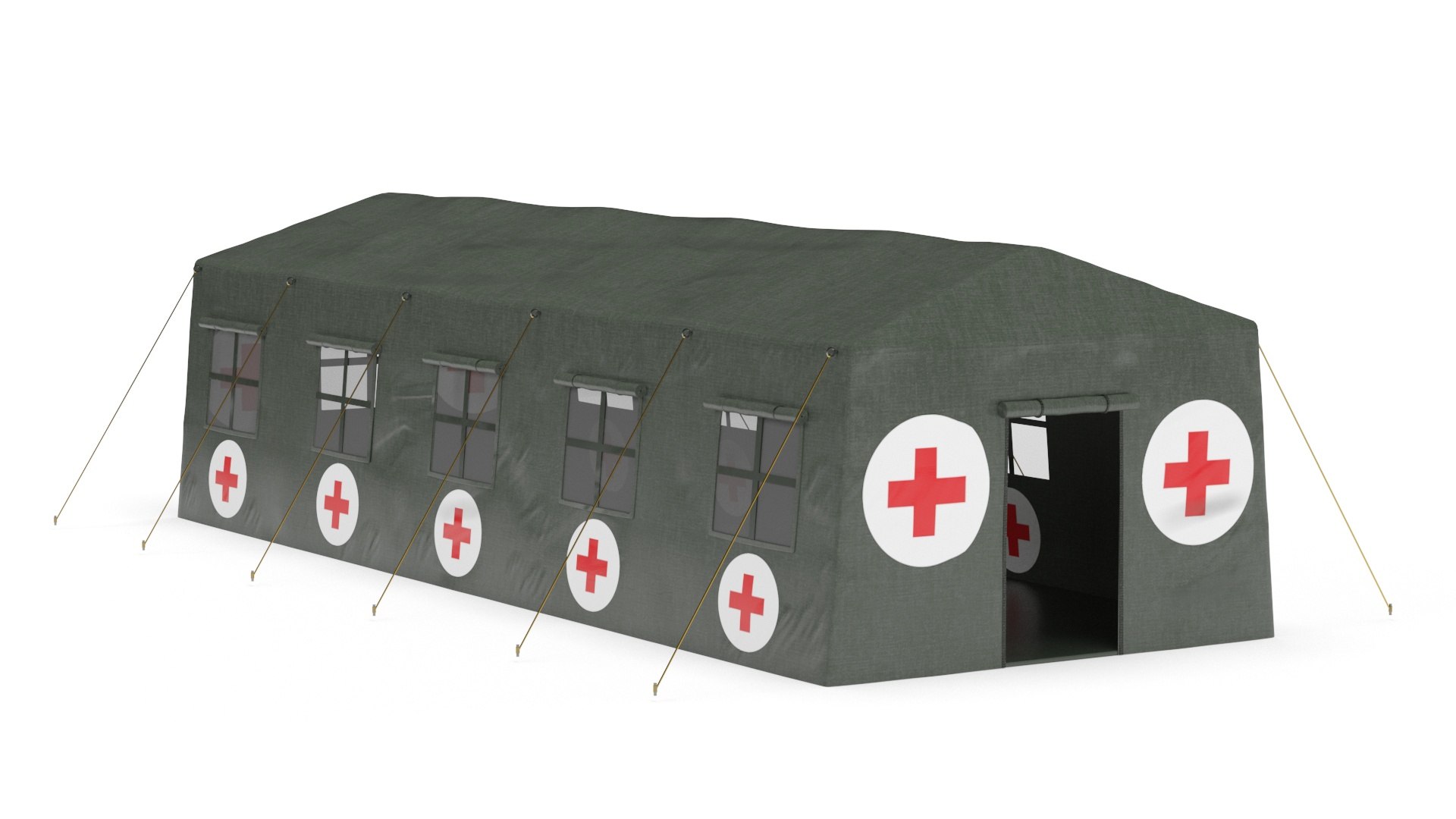 3D Model Military Medical Tent - TurboSquid 2150476