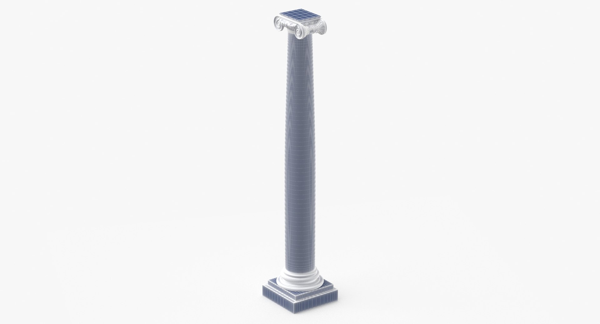 3D Model Roman Ionian Column - TurboSquid 2246007