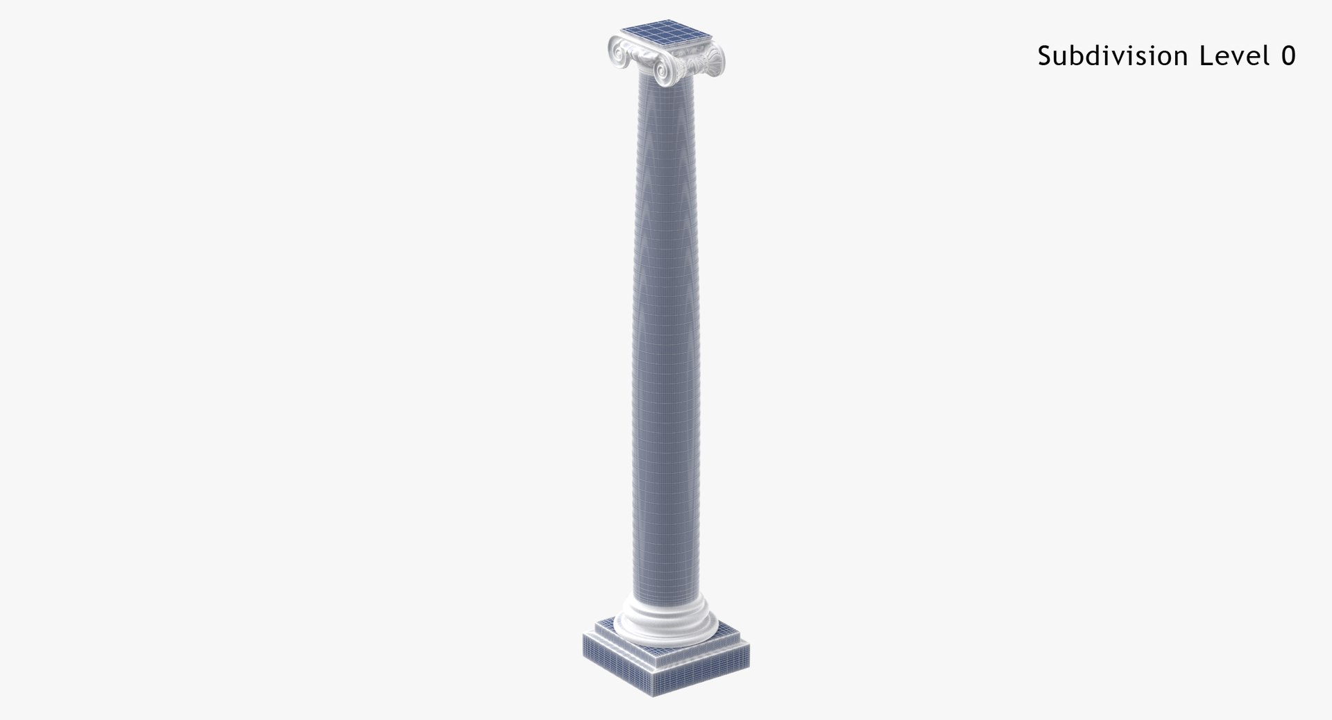 3D Model Roman Ionian Column - TurboSquid 2246007