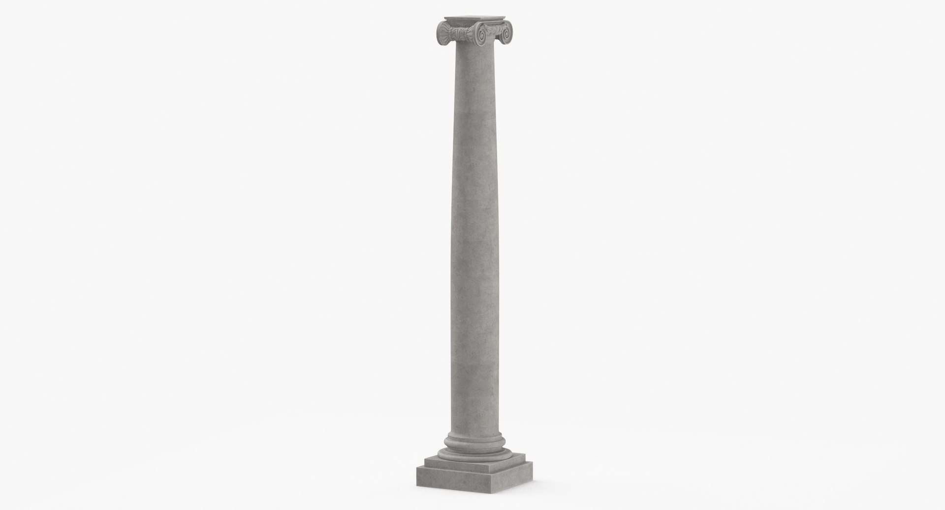 3D Model Roman Ionian Column - TurboSquid 2246007