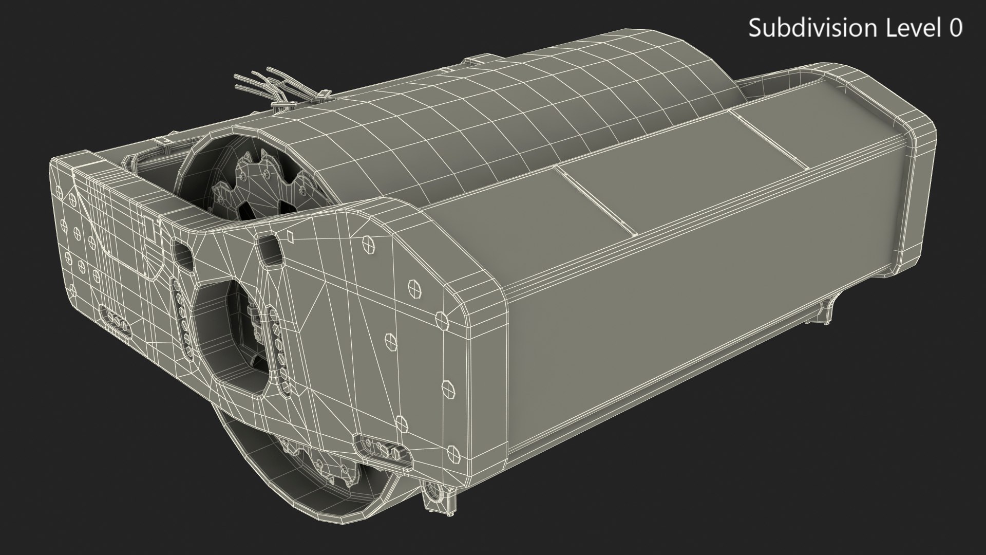 Single Drum Compactor 3D Model - TurboSquid 1777950