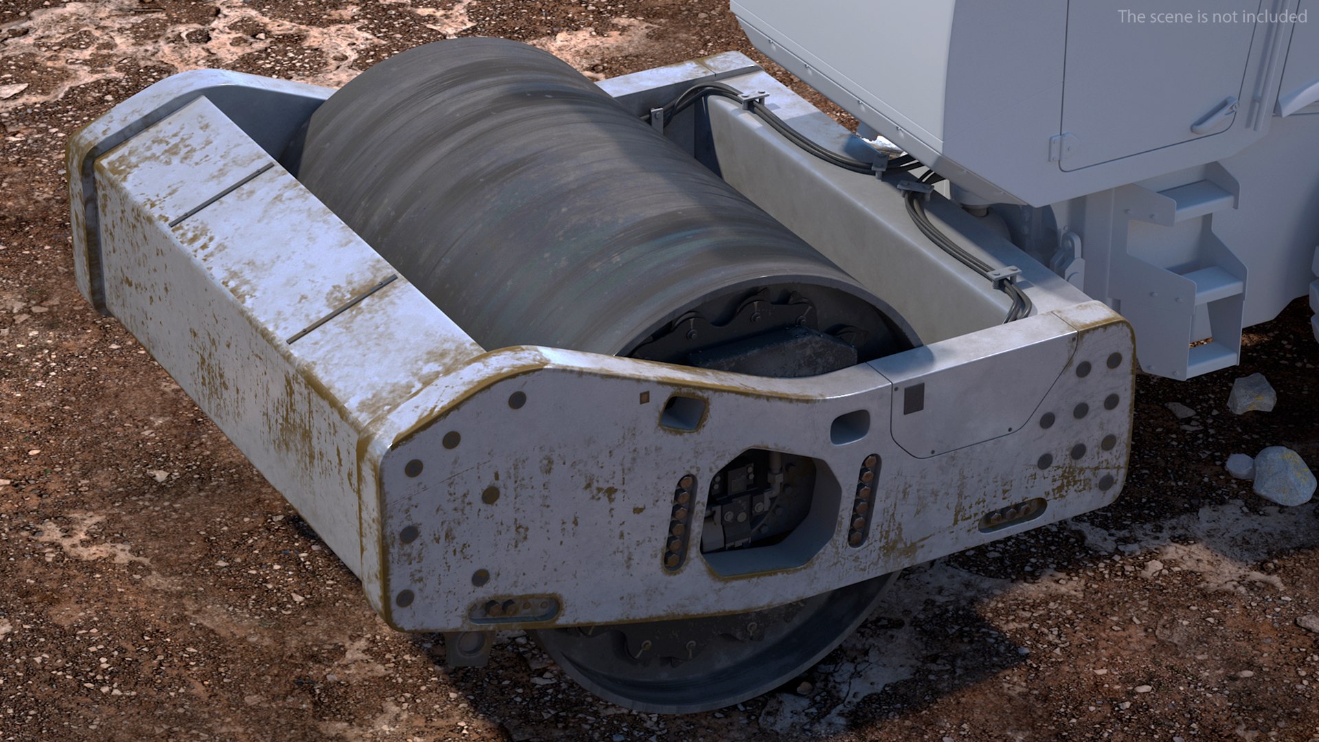 Single Drum Compactor 3D Model - TurboSquid 1777950