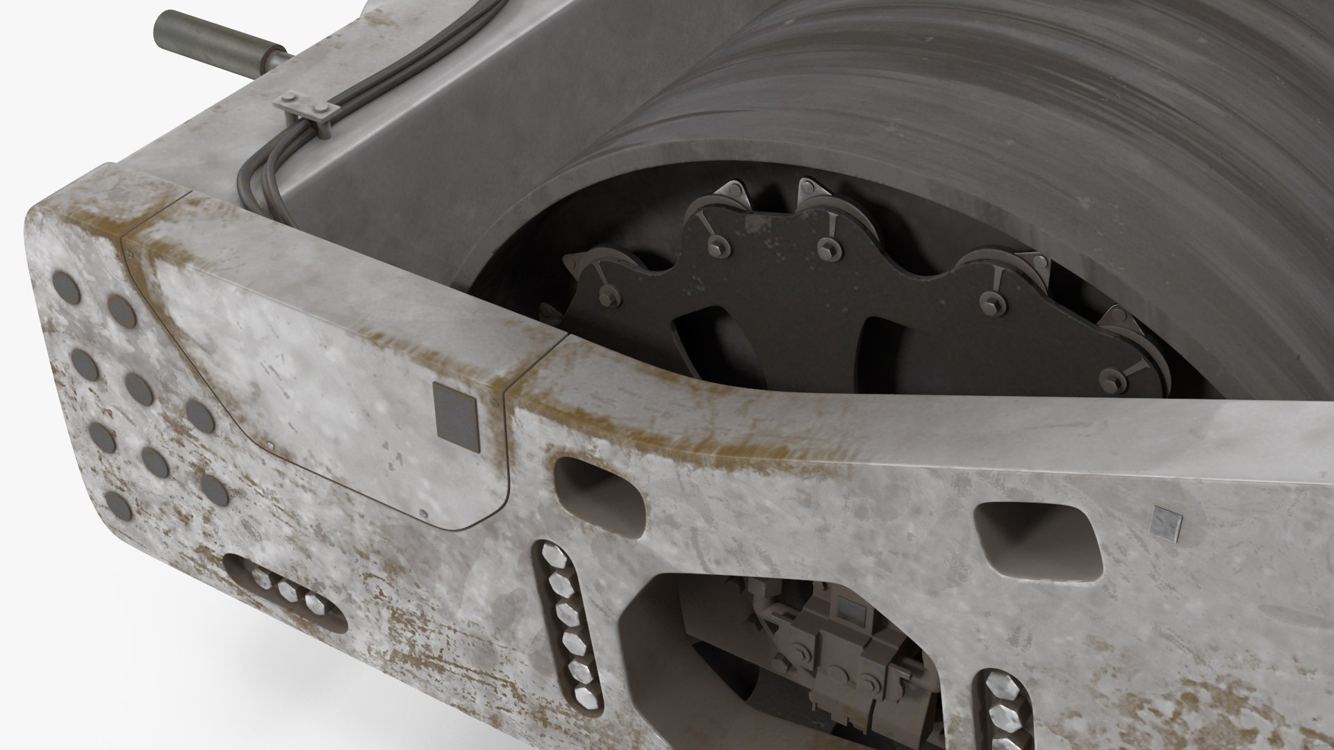 Single Drum Compactor 3D Model - TurboSquid 1777950