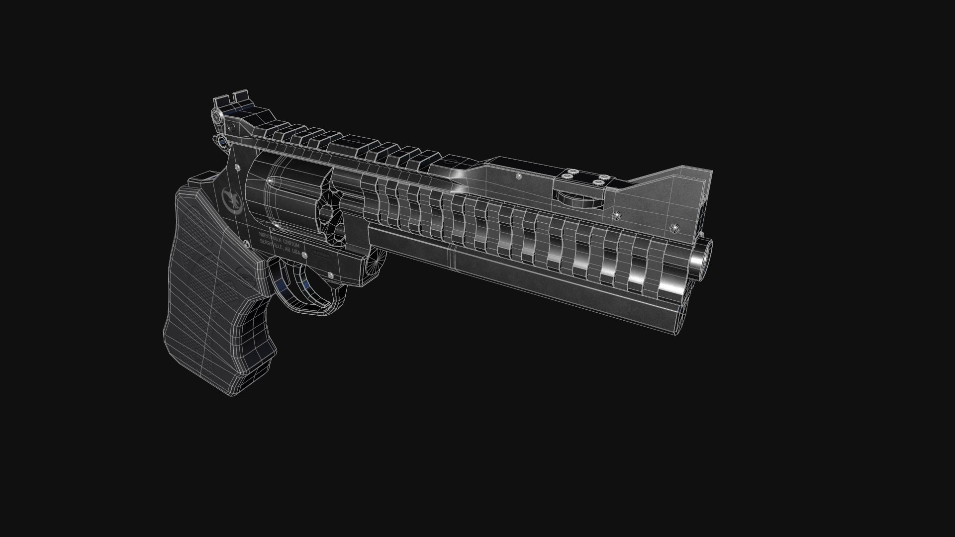 3D 357 magnum weapon model - TurboSquid 1413581