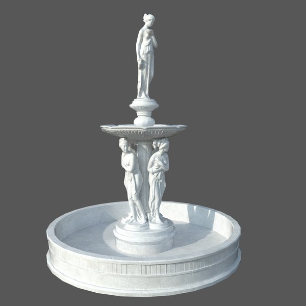 3d model hd fountain