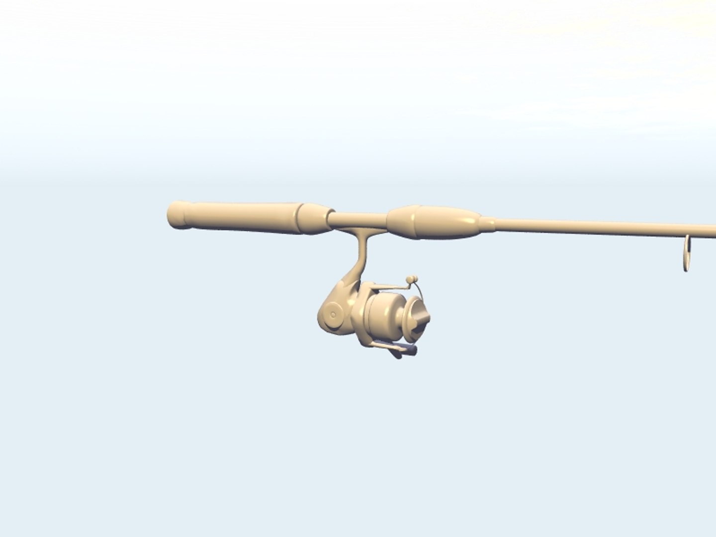 Fishing Reel Rod 3d Obj