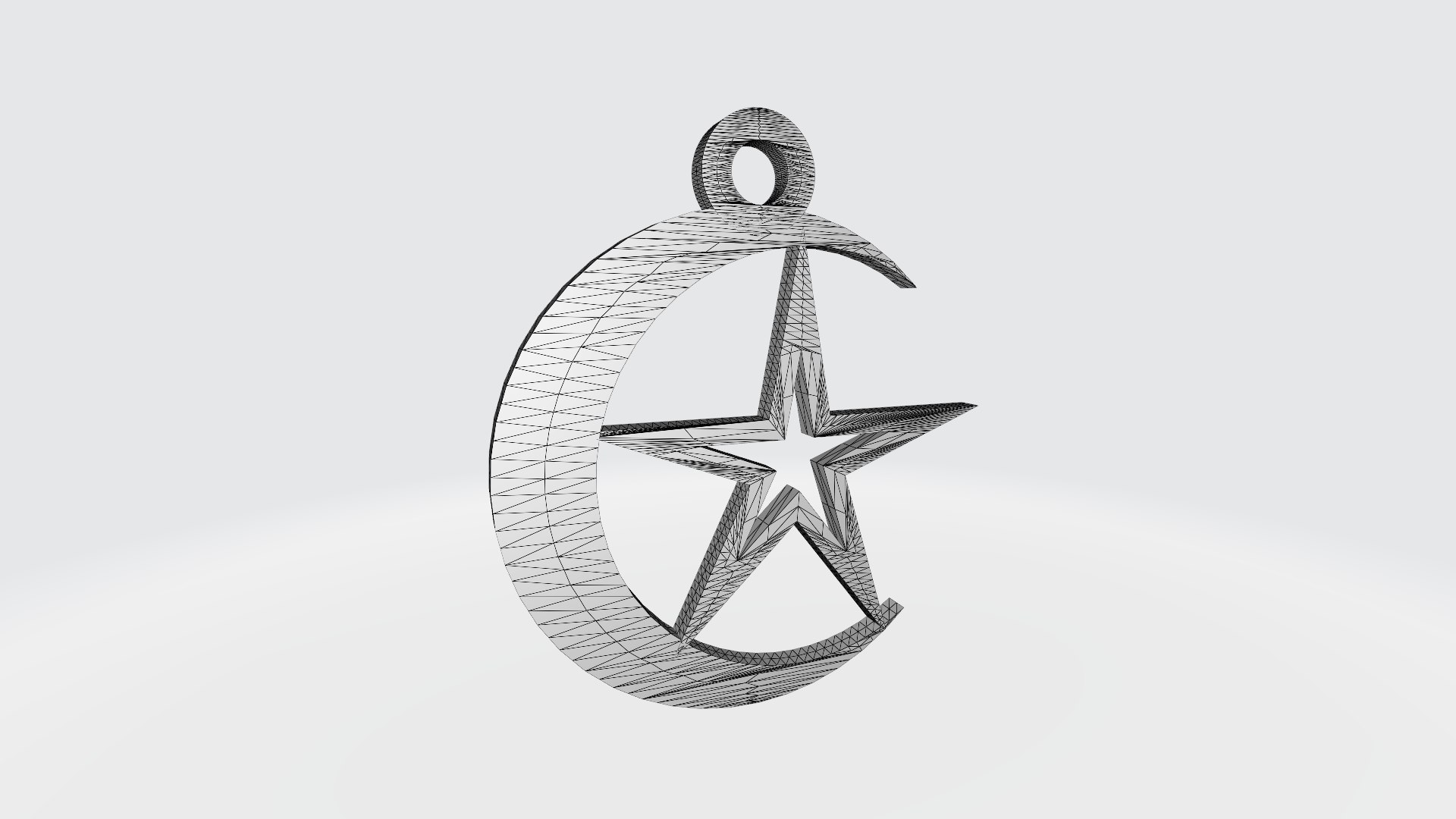 Crescent Pendant Model - TurboSquid 2206240
