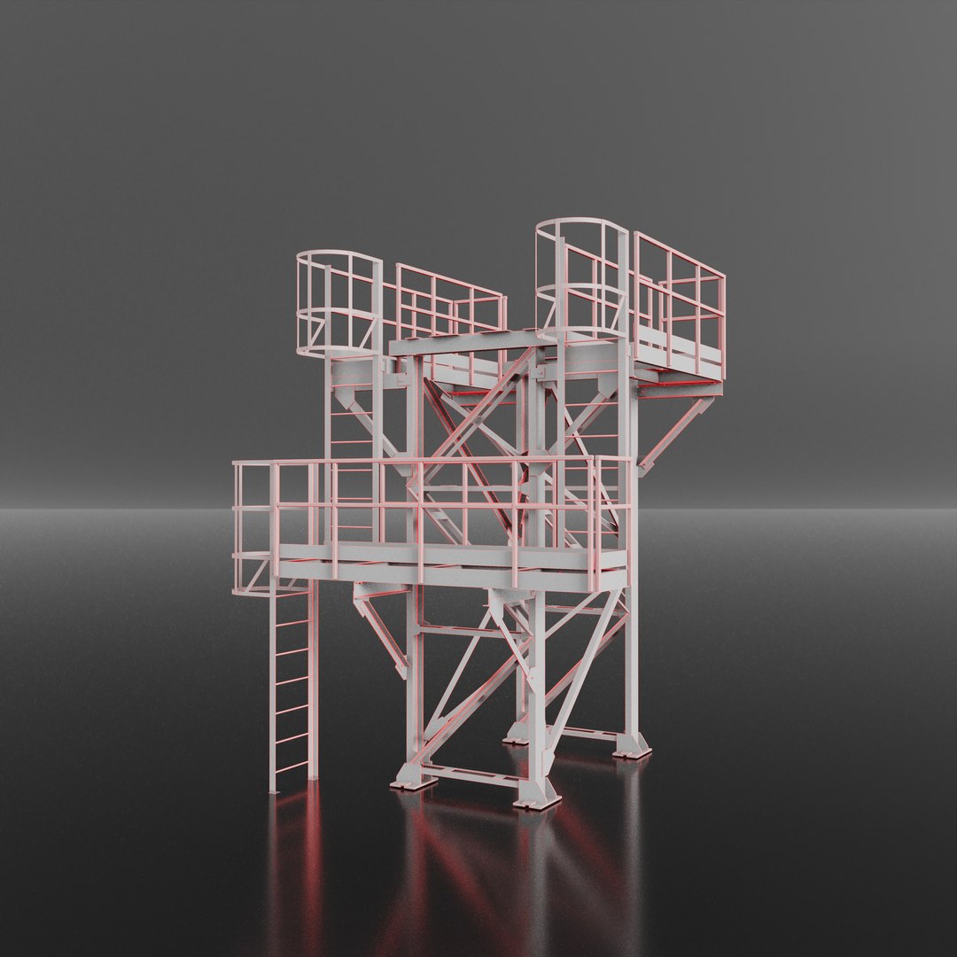 3D Metal Structures Model - TurboSquid 2238722