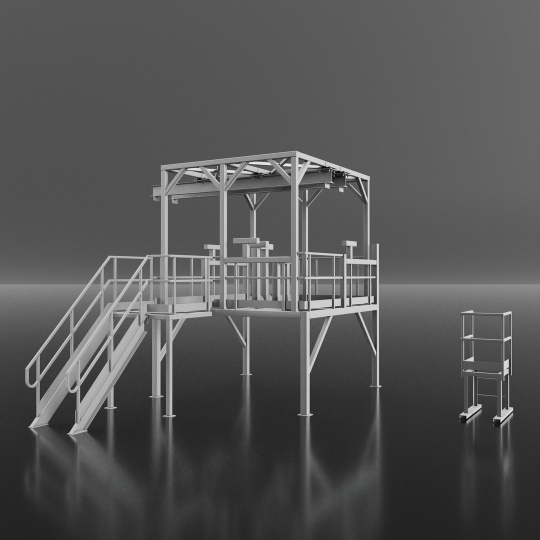 3D Metal Structures Model - TurboSquid 2238722