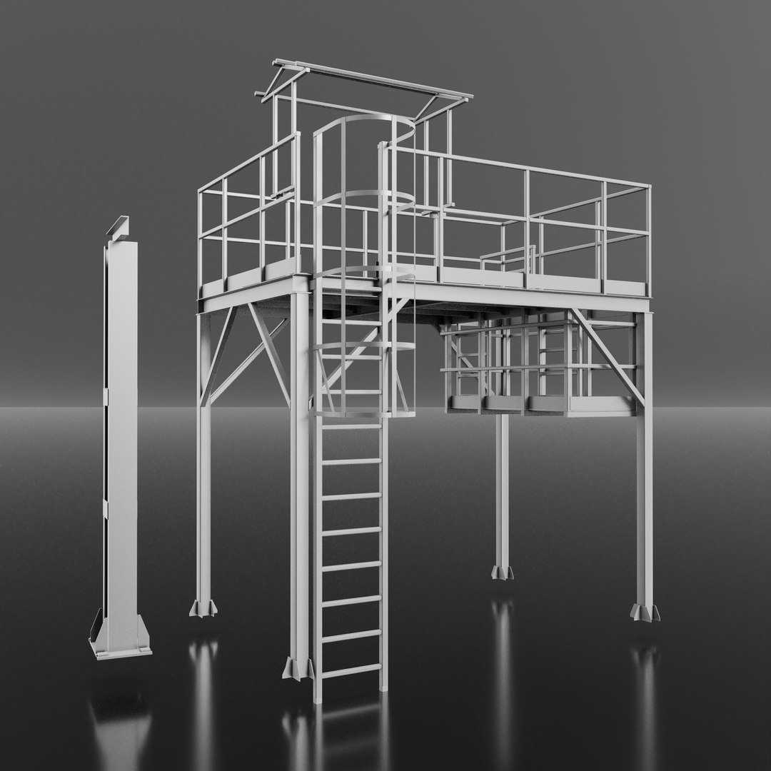 3D Metal Structures Model - TurboSquid 2238722