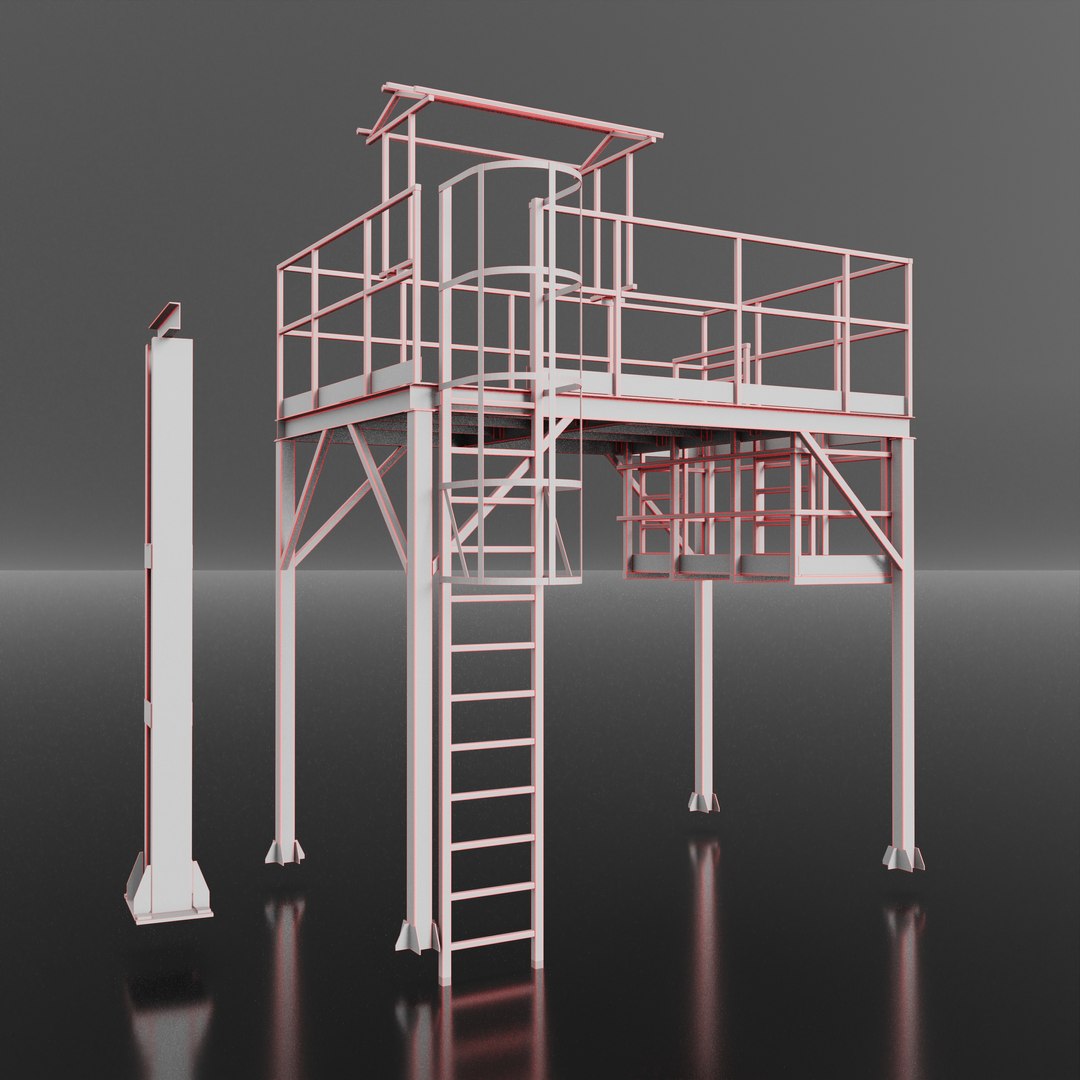3D Metal Structures Model - TurboSquid 2238722