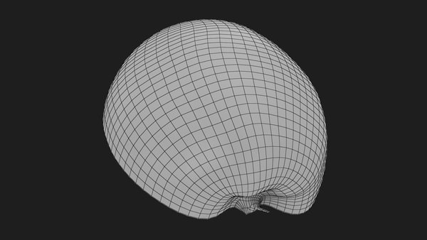 modelo 3d media manzana roja - TurboSquid 1885680