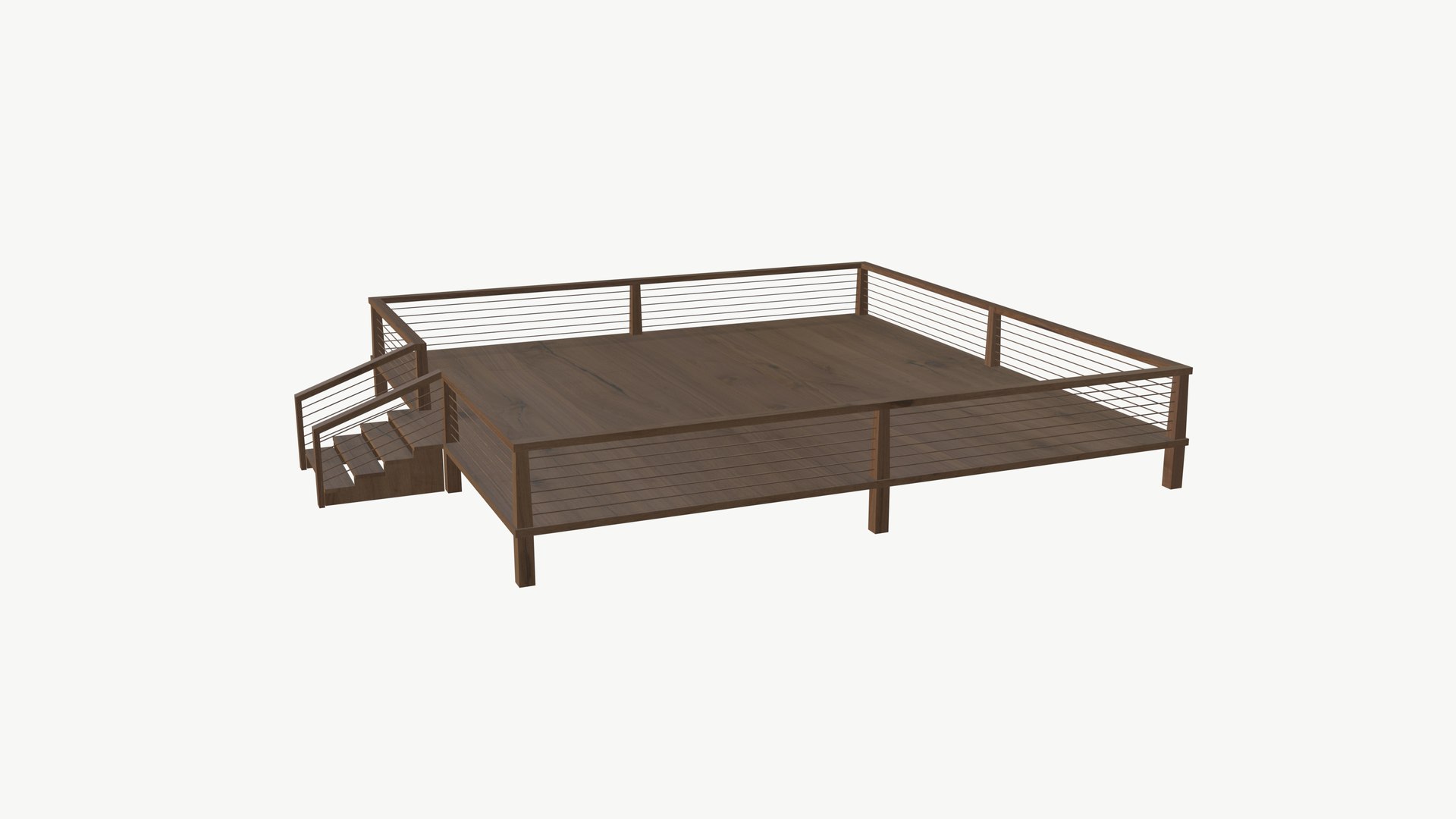 Platform Wooden 3D Model - TurboSquid 2116775