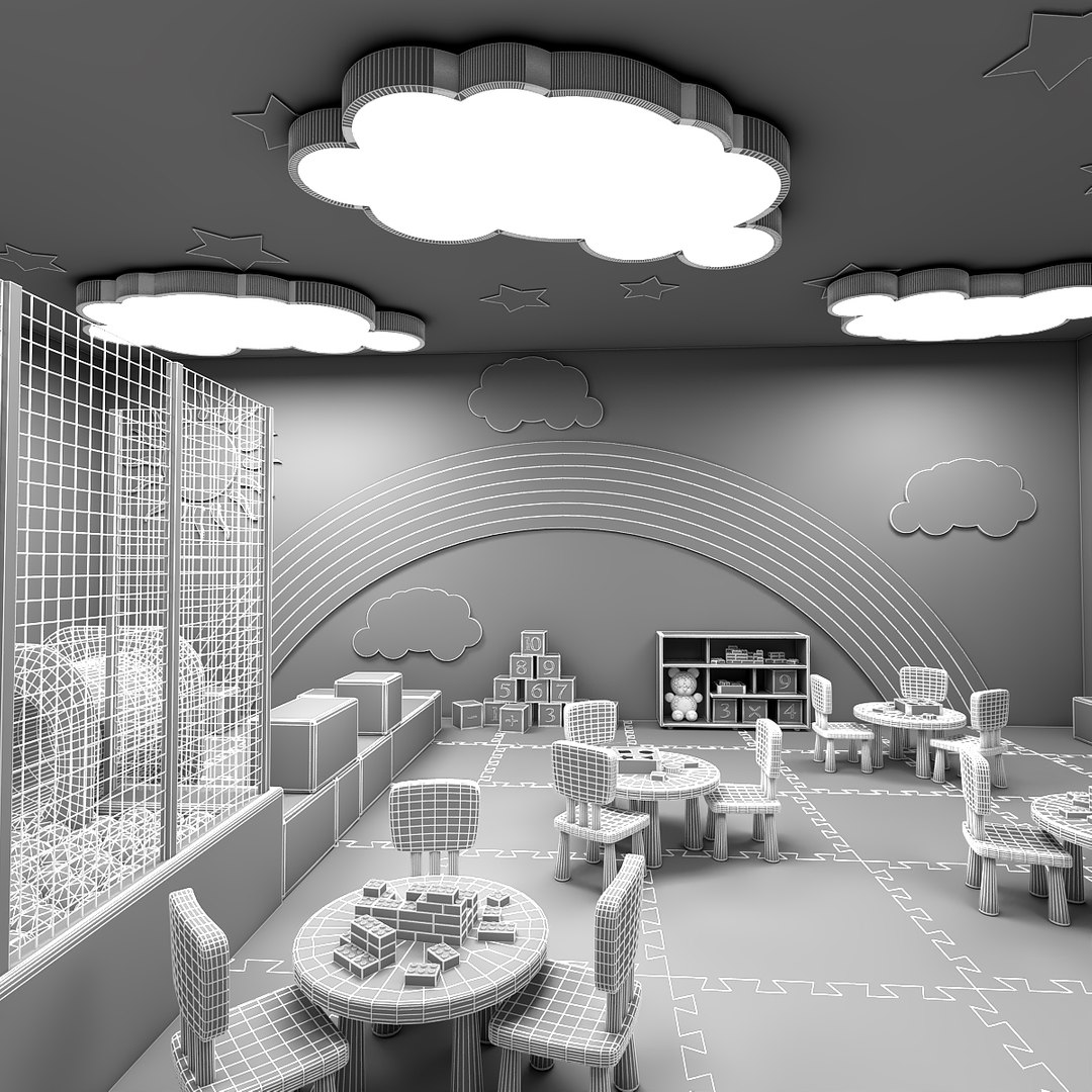 3D model kindergarten - TurboSquid 1547080