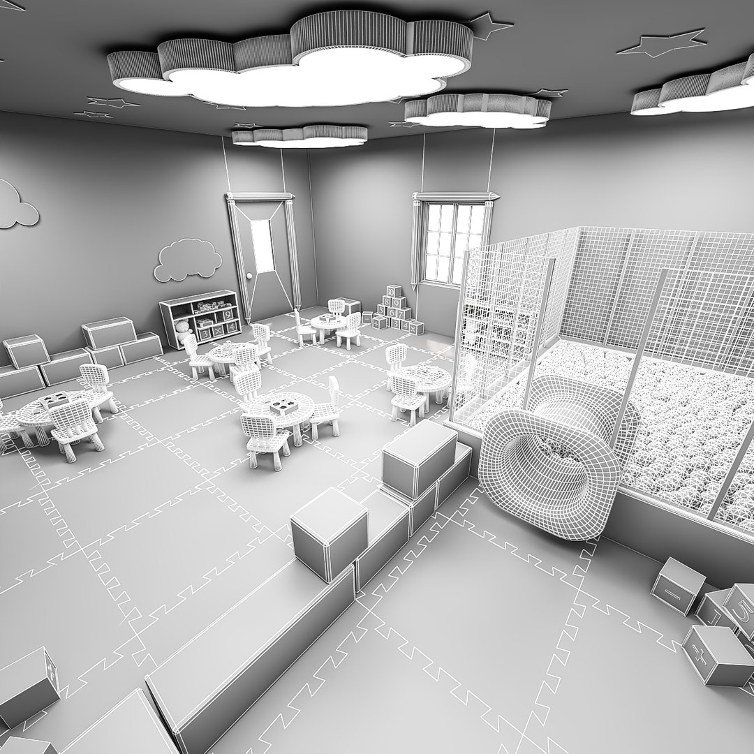 3D model kindergarten - TurboSquid 1547080
